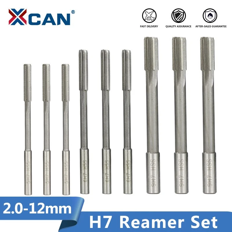 2.0-12mm Hss H7 Machine Reamer Set Straight Shank Milling Reamers Set ...