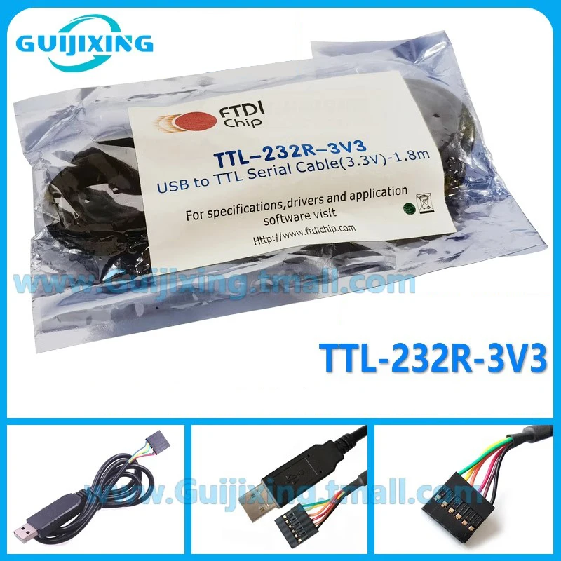 FTDI Original stock TTL-232R-3V3 FT232R +3.3V signal UART USB cable ...