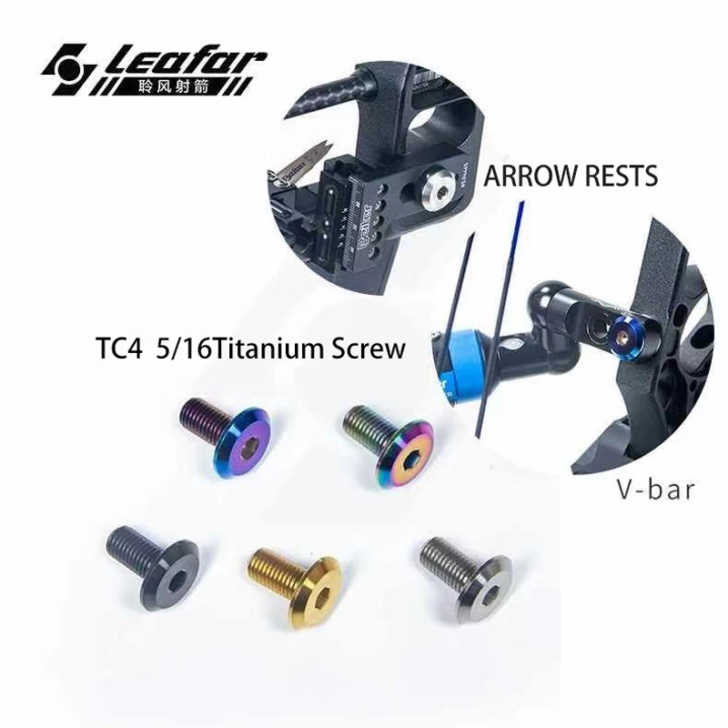 6pcs-Archery-Titanium-Screw-5-16-for-Compound-Bows-V-Bar-Arroe-Rests ...