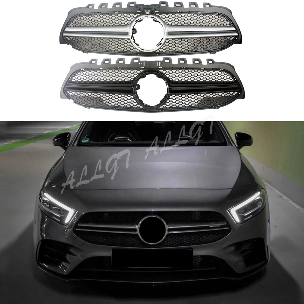 Car Front Racing Bumper Grille Upper Billet Facelift Grill For Mercedes ...
