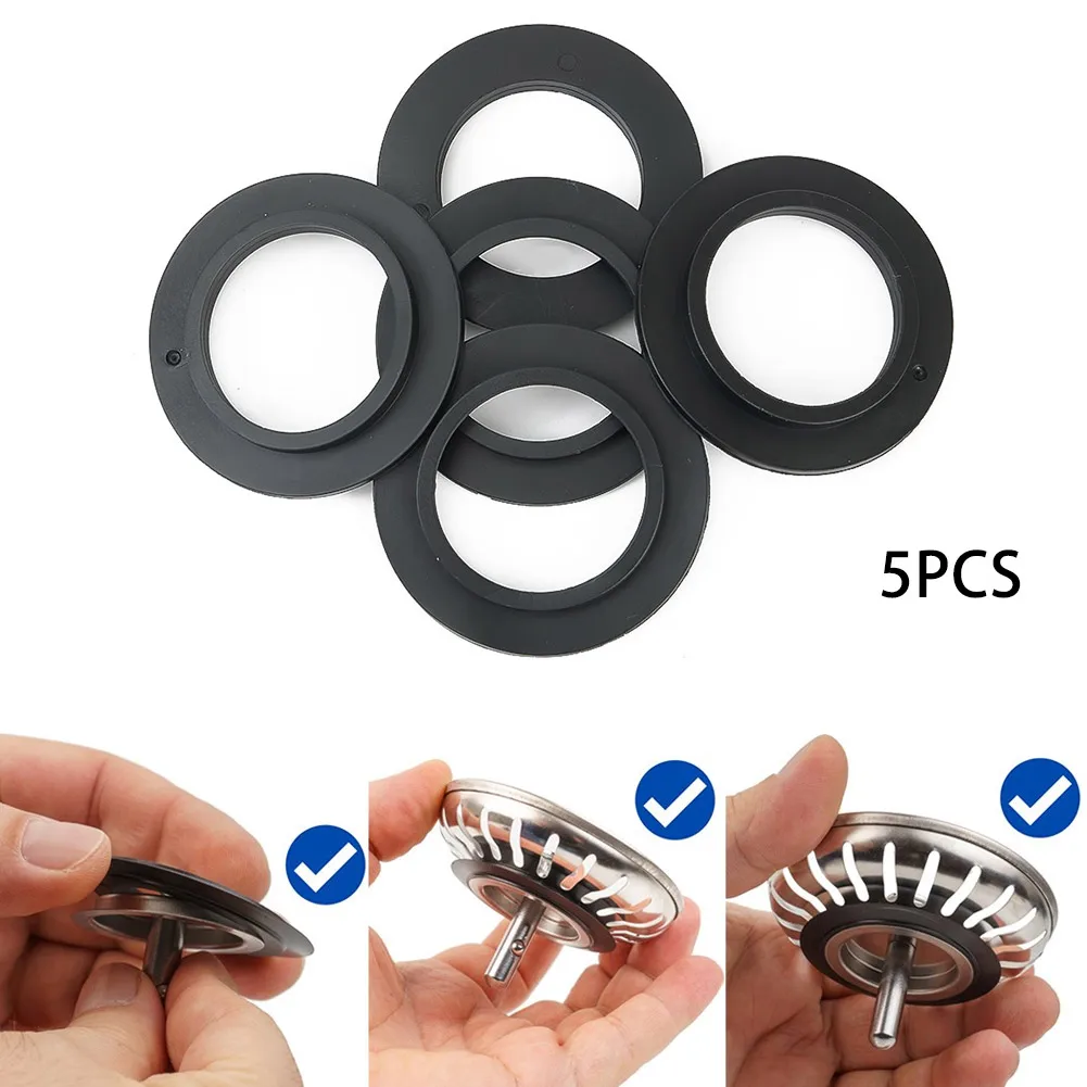 5pcs-Rubber-Seal-Gasket-For-Franke-Basket-Strainer-Plug-For-78-82mm ...