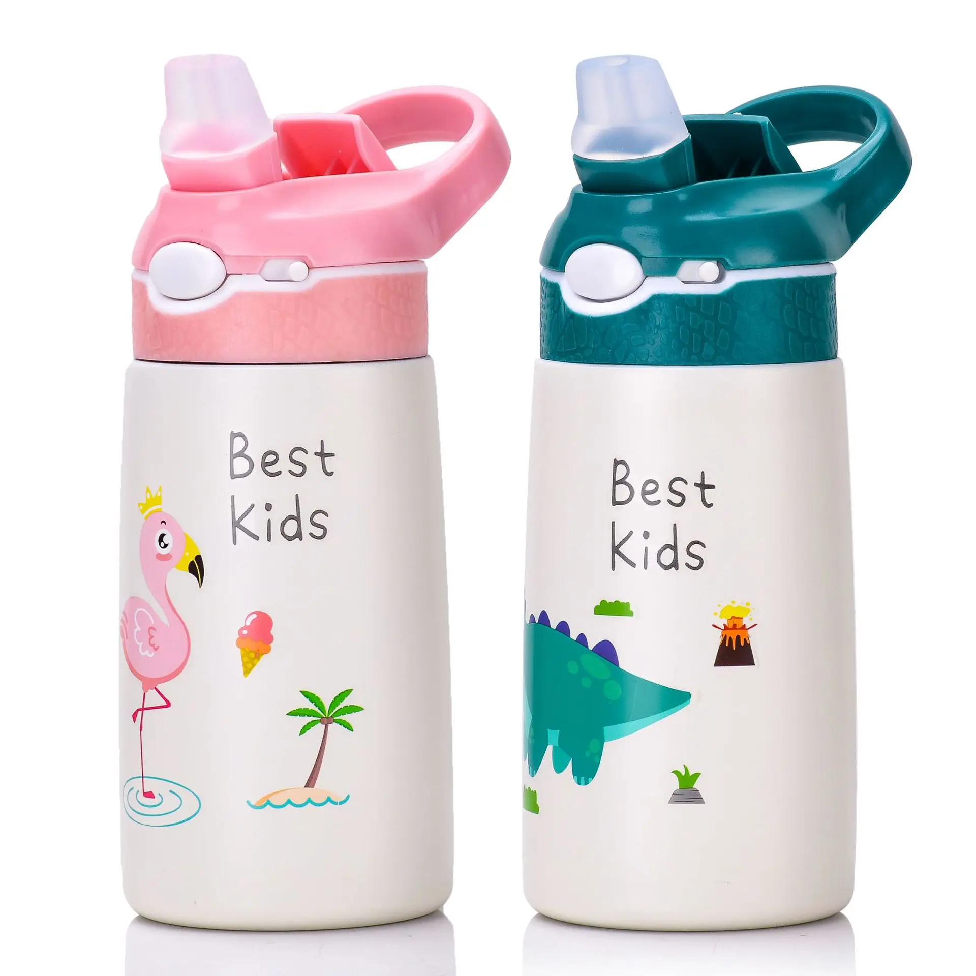 400ML-Children-Thermos-Water-Bottle-Kids-Thermos-Mug-Baby-Duck-Billed-Straw-316-Stainless-Steel ...