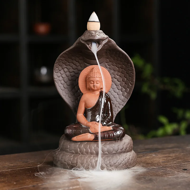 Snake-Tathagata-Zen-Ornament-Indian-God-Statue-Ornamental-Smoke ...