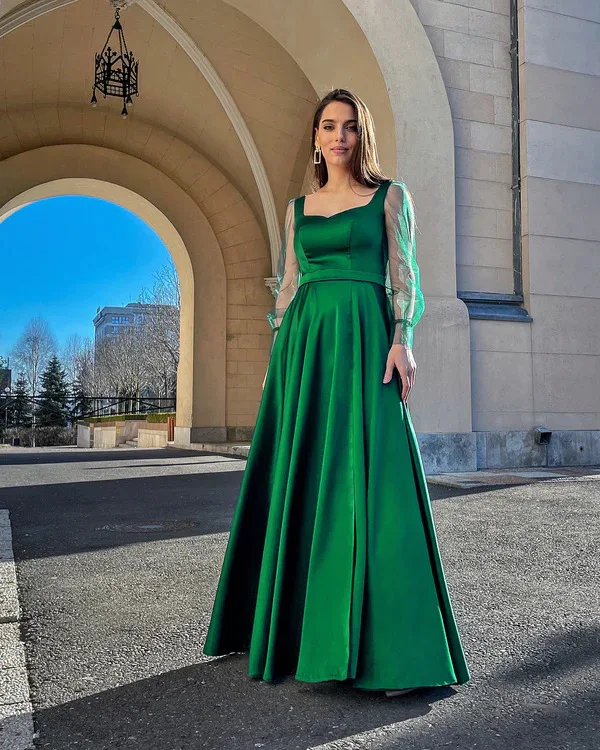 Spring-Summer-Women-Sexy-Evening-Dress-Fashion-Long-Skirt-Round-Neck ...