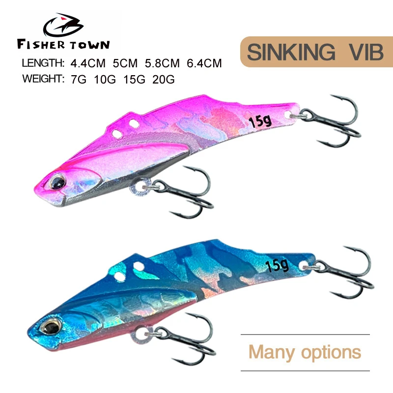 Duo Vib Fishing Lures 7g/10g/15g/20g Long Casting Rattlin Hard Bait Sinking Artificial Bait Bass ...