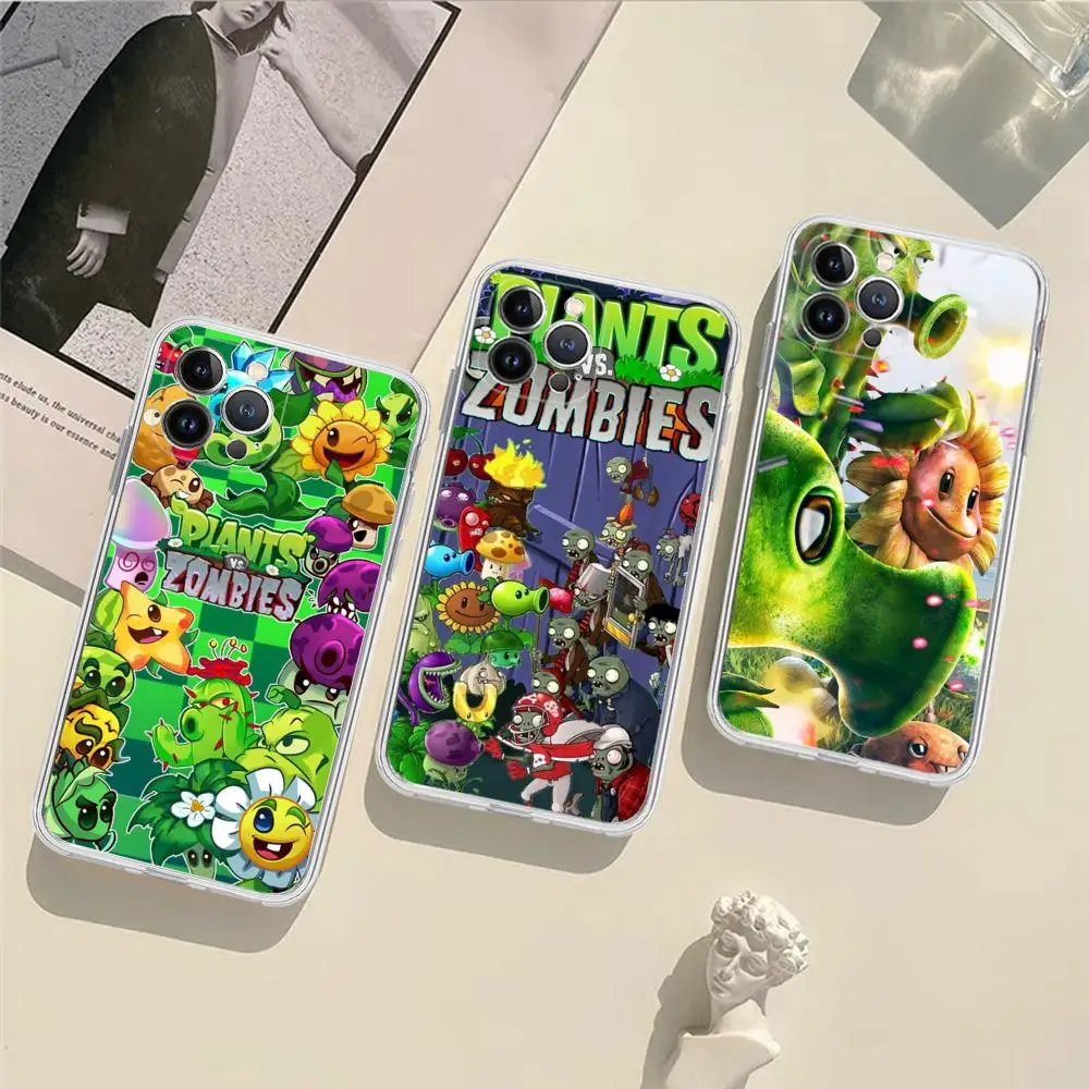P-plants-Vs-z-zombies-funda-de-silicona-suave-para-iphone-15-14-13-12 ...