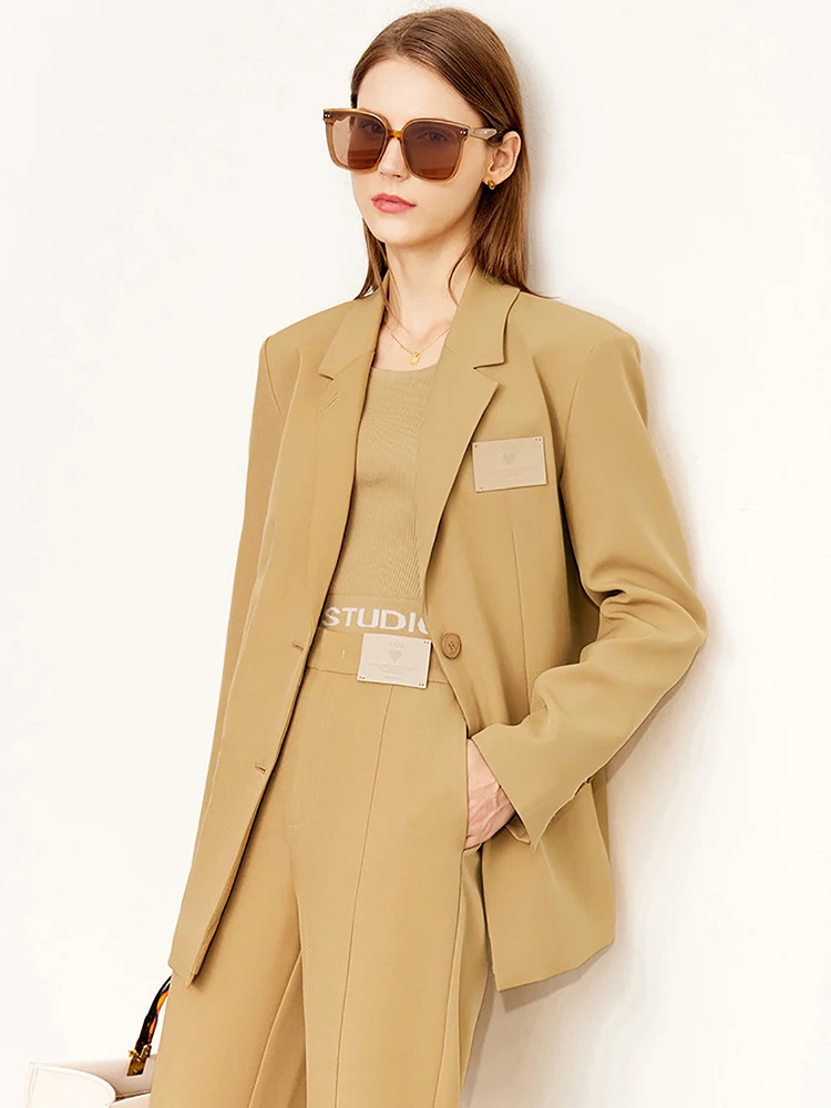 AMII-Minimalism-Office-Lady-Women-Jacket-Coat-2022-Autumn-Notched ...