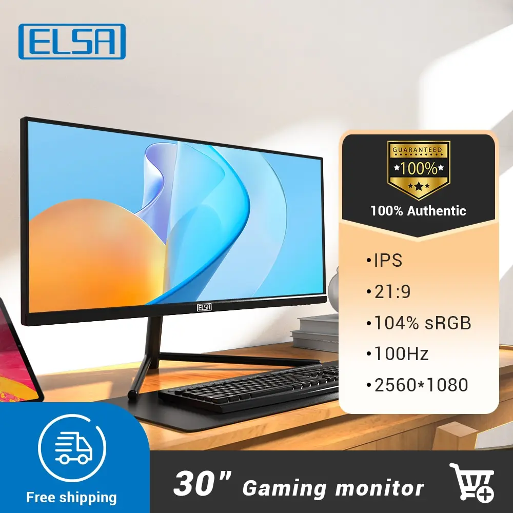 ELSA-30-Inch-IPS-Monitor-100Hz-2560x1080-Gaming-Desktop-Computer ...
