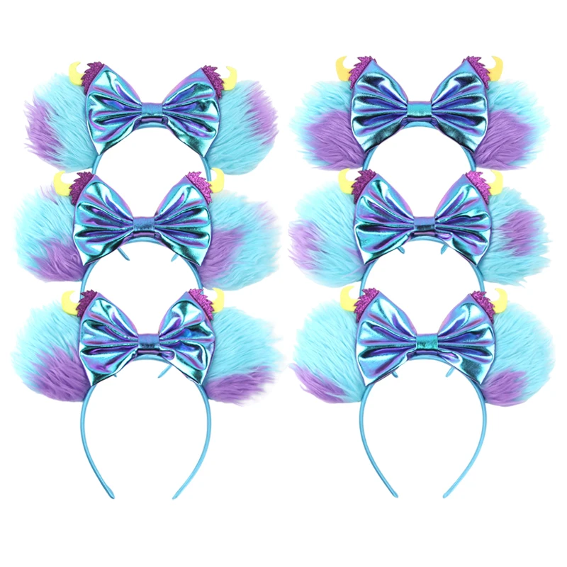 2024New Disney Monsters Inc Mouse Ears Headband Minnie Cartoon Cosplay ...