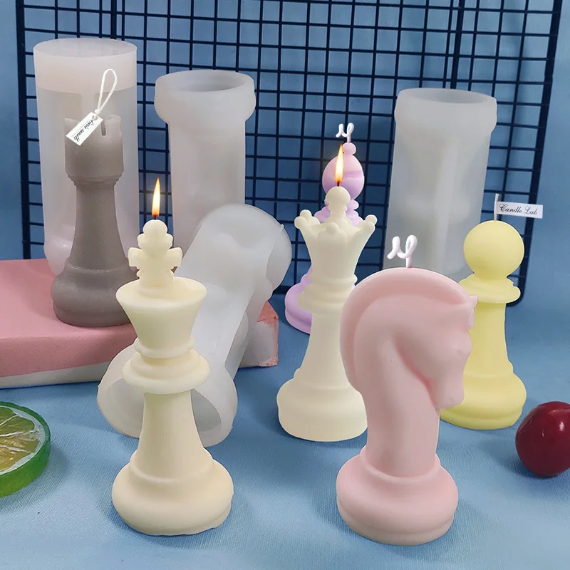 DIY-Chess-Piece-Crystal-Epoxy-Queen-6-Three-Dimensional-Resin-Silicone ...