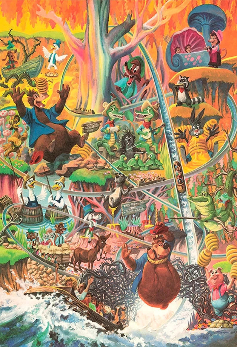 Splash Mountain Disneyland Poster