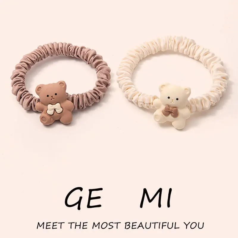 Accessories Hair Bear Girl | Cute Accessories Hair | Cute Elastic Hair ...