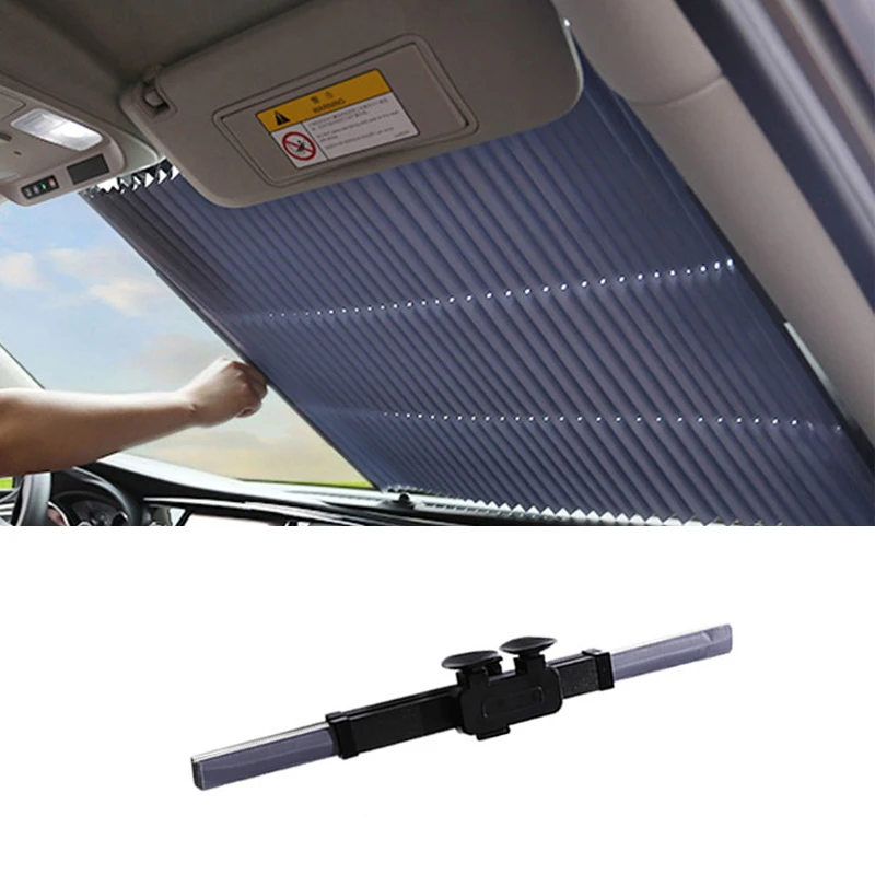 Car-Windshield-Sunshade-Curtain-Retractable-Set-Front-Rear-Window-Sun ...
