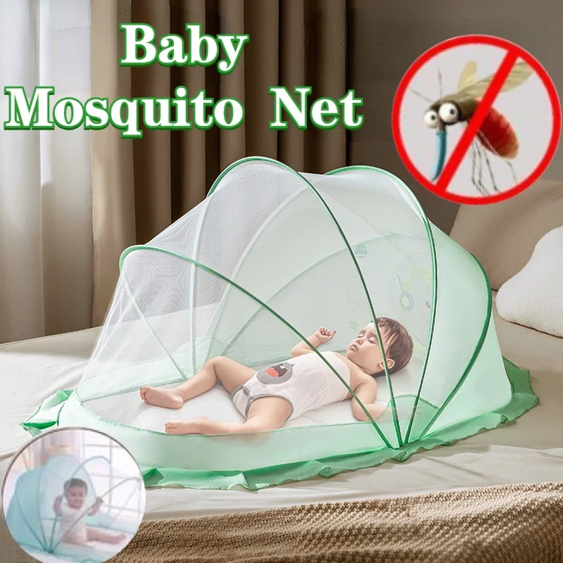 Baby-Mosquito-Net-Cover-Foldable-Bed-Net-Portable-High-Density-Mesh ...