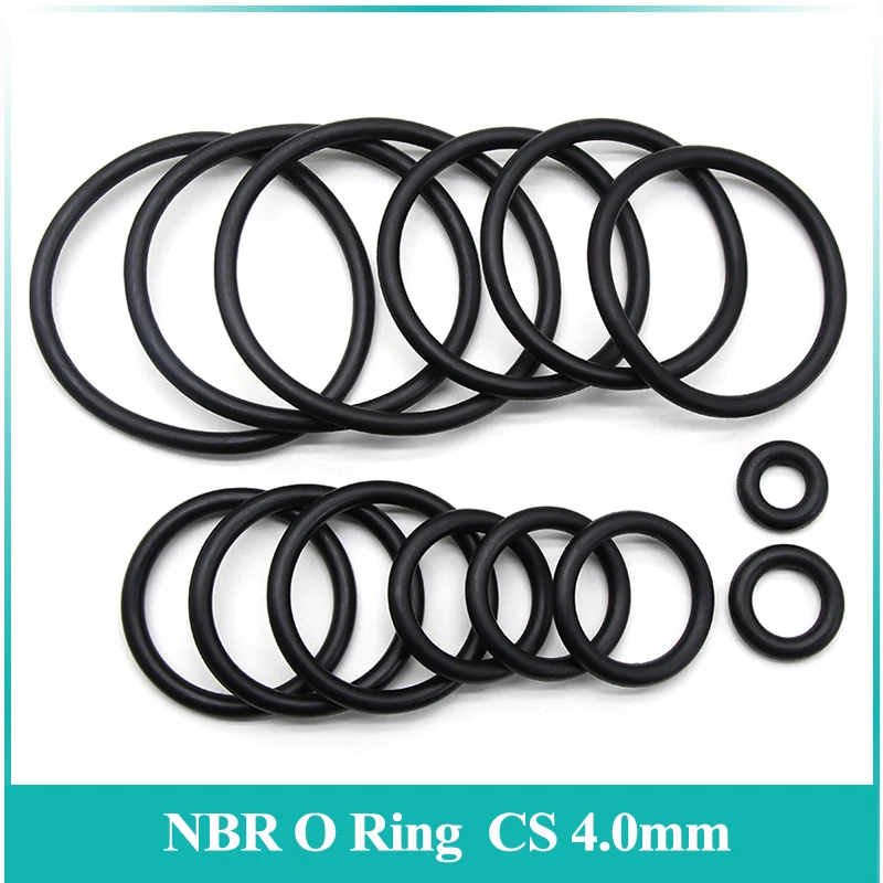 10-50Pcs-NBR-O-Ring-Gasket-Thickness-CS-4mm-OD-16-210mm-Nitrile-Rubber ...