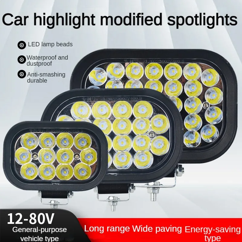 Truck-Led-Spotlight-12v24v-Automotive-Engineering-Shovel-Forklift-Super ...