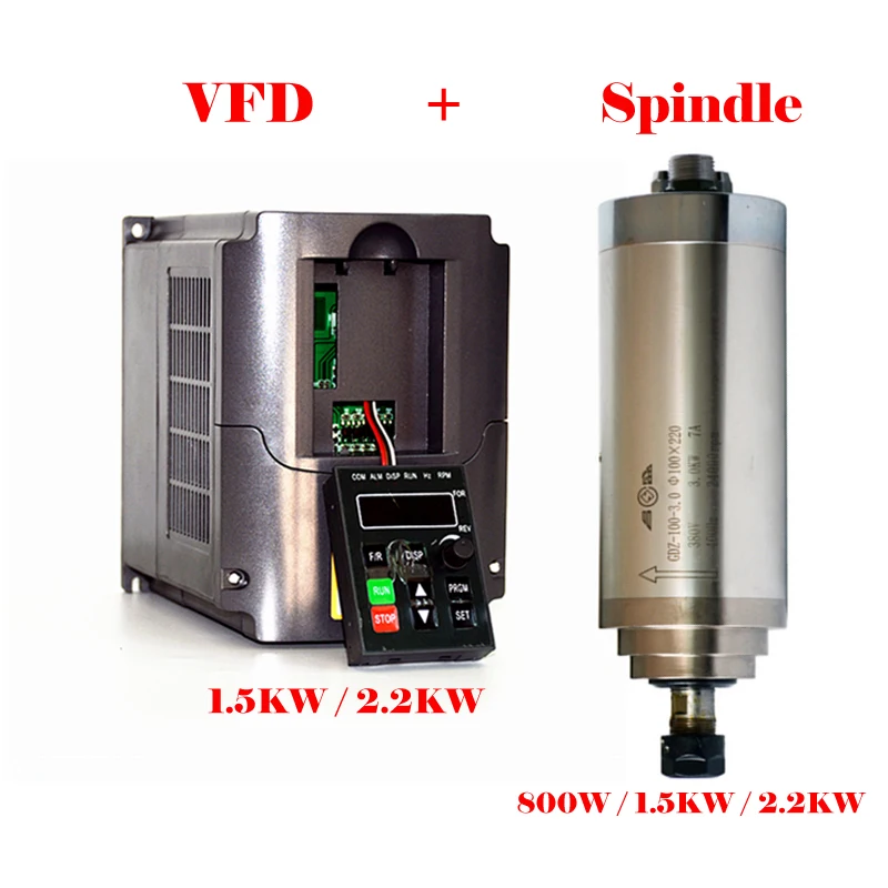 CNC-Spindle-Water-Cooled-Spindle-220V-1-5KW-2-2KW-VFD-Water-Cooled ...