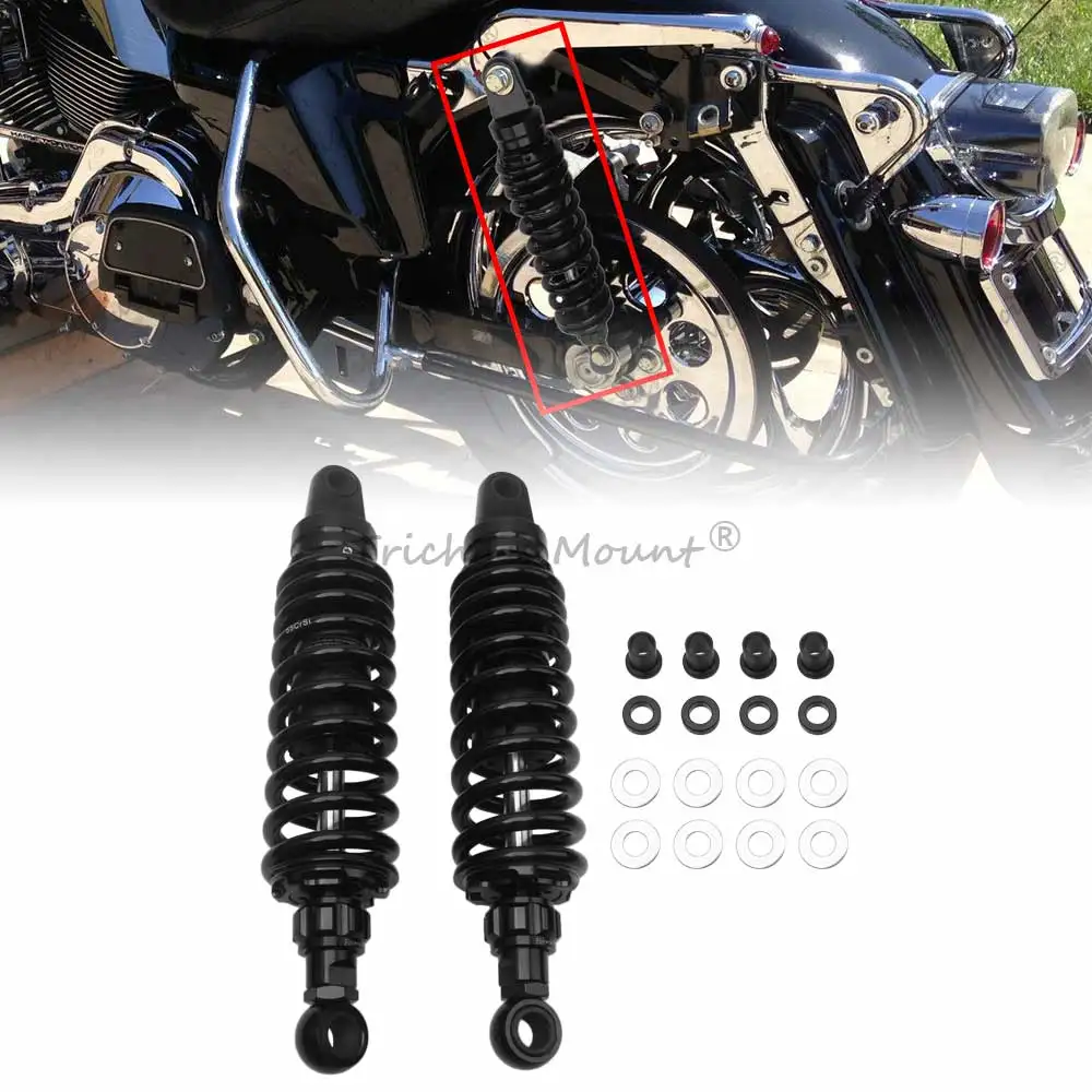 325-335mm Rear Shock Absorber Universal Suspension Damper For Harley ...