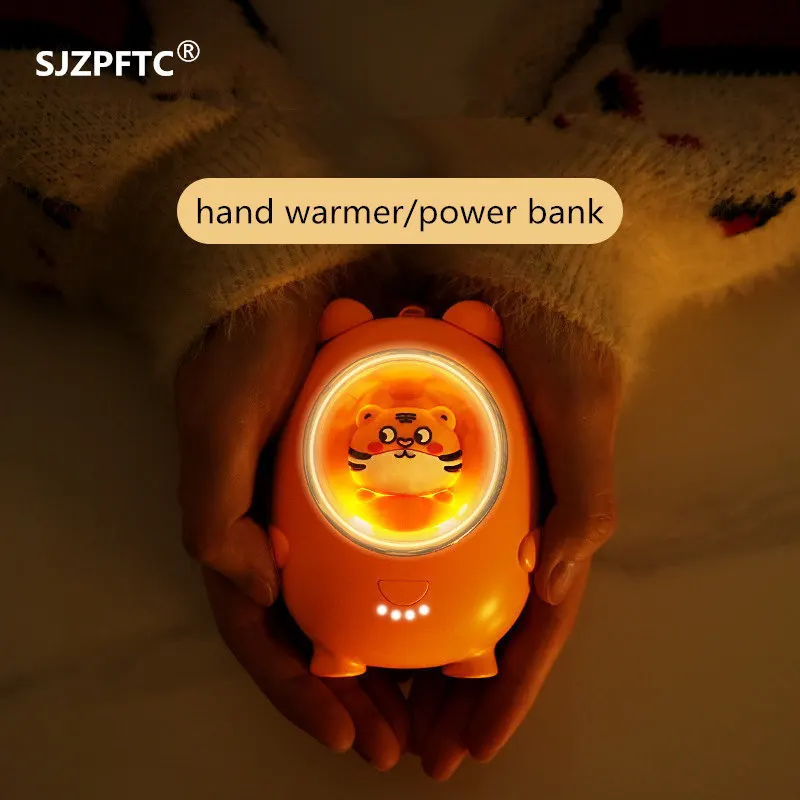 Rechargeable Hand Warmer 60 Degree 10000mah Rapid Heating Cute Heater ...