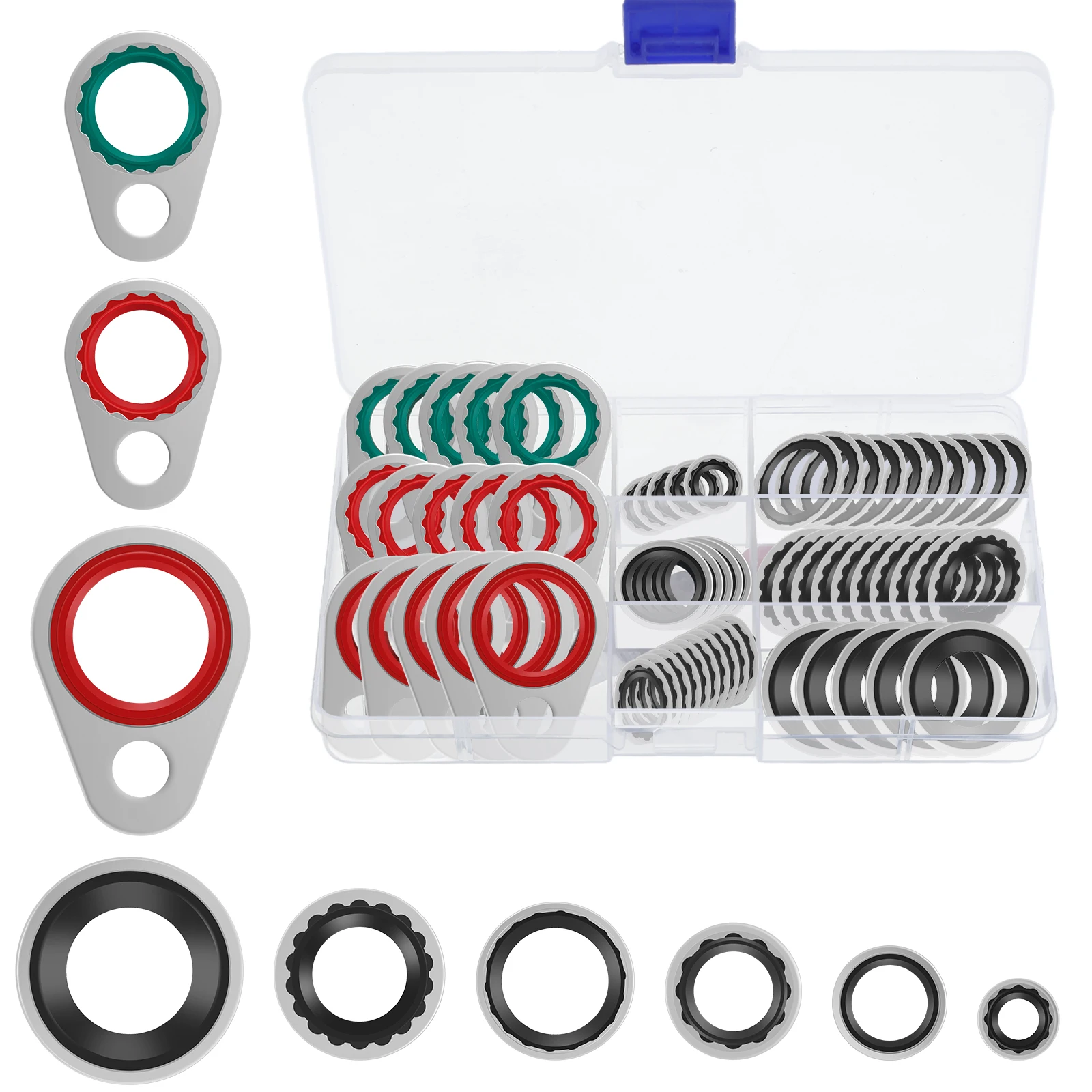 45/60 Pcs Expansionvalve Gaskets Car AC Gasket Kit Compressor Gaskets 6 ...