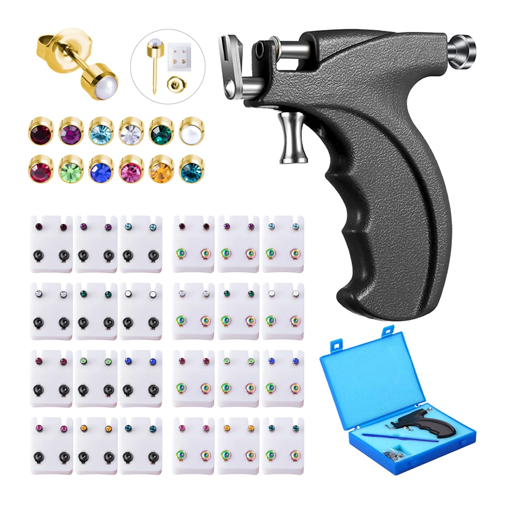 Ear-Piercing-Tool-Kit-Earring-Pericings-Gun-Piercer-Machine-Studs-Hole ...