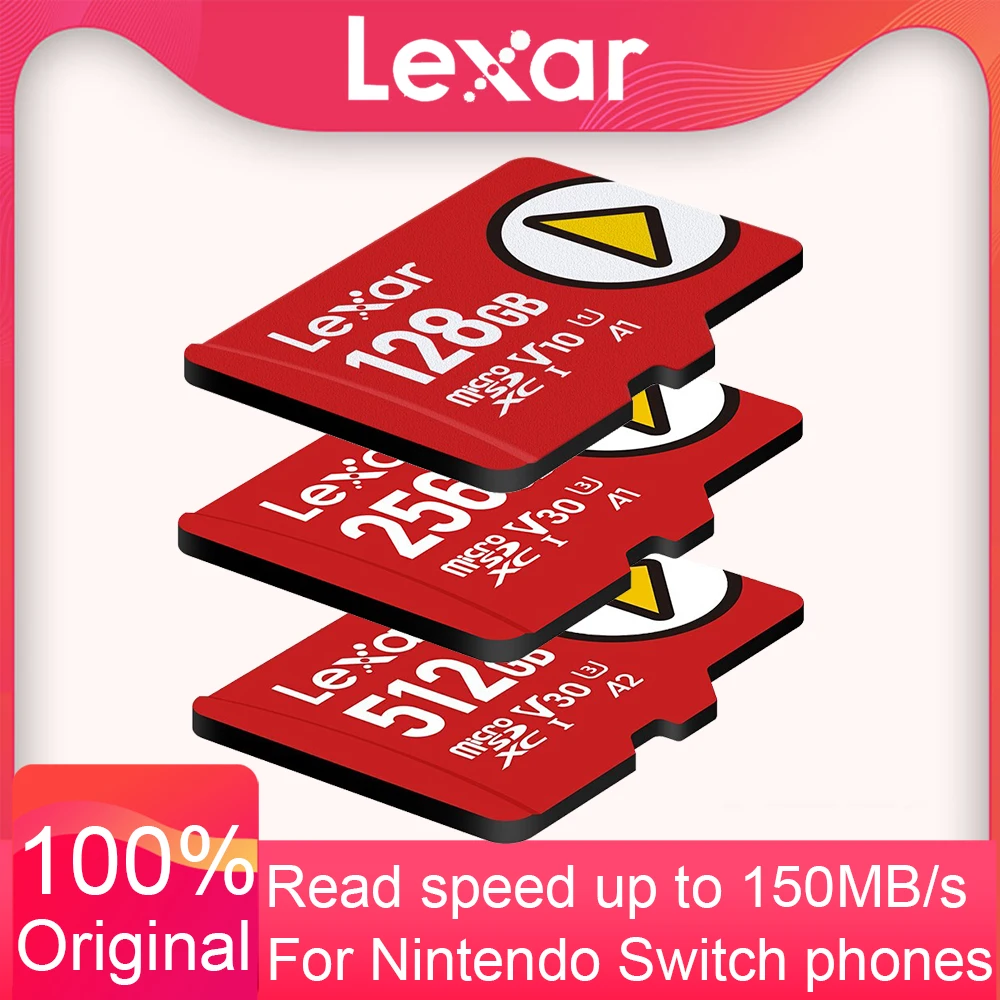Lexar-Original-Play-128GB-1TB-512GB-256GB-Micro-SD-Card-SDXC-Memory ...