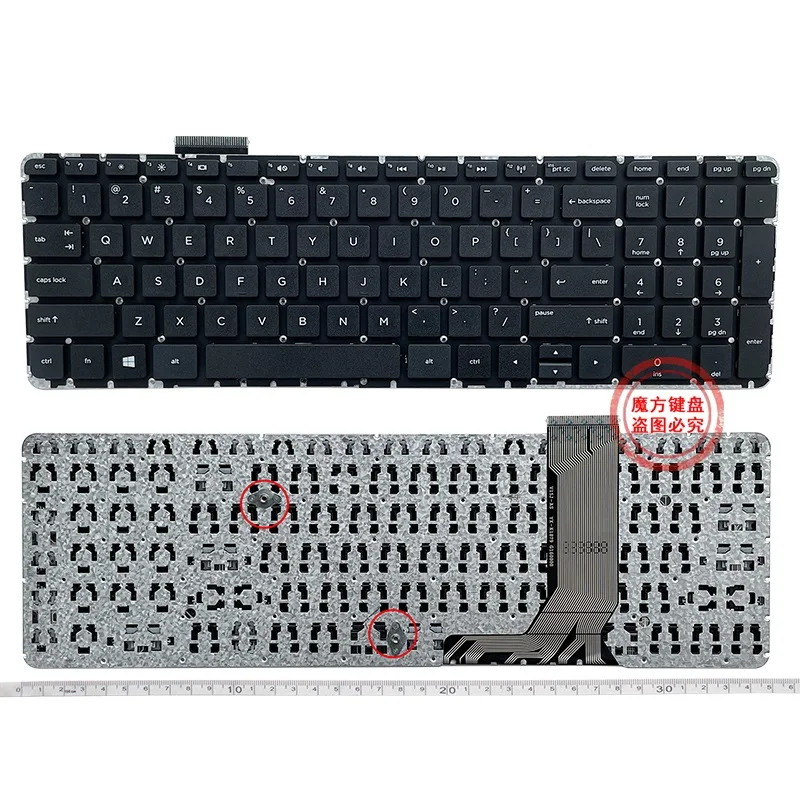 New-US-Keyboard-No-Frame-for-HP-Pavilion-ENVY-15-TouchSmart-15-J000 ...