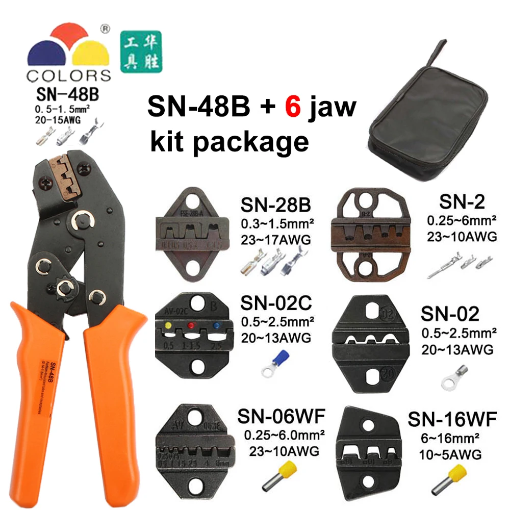Crimping Tool Sn-48b 0.5-1.5mm² Terminal Pliers Pince A Sertir Ferrule ...