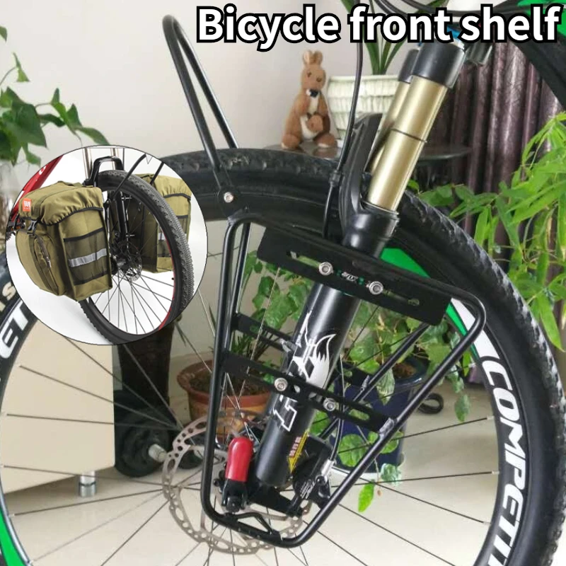 Bicycle-Front-Shelf-Front-Fork-Rack-Mountain-Bike-Long-distance-Cycling ...