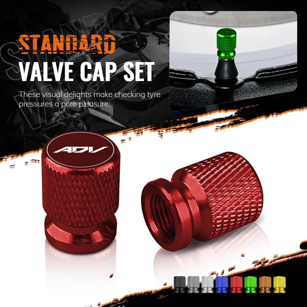 Motorcycle-Accessories-CNC-Aluminum-Standard-Valve-Cap-Set-For-Honda ...