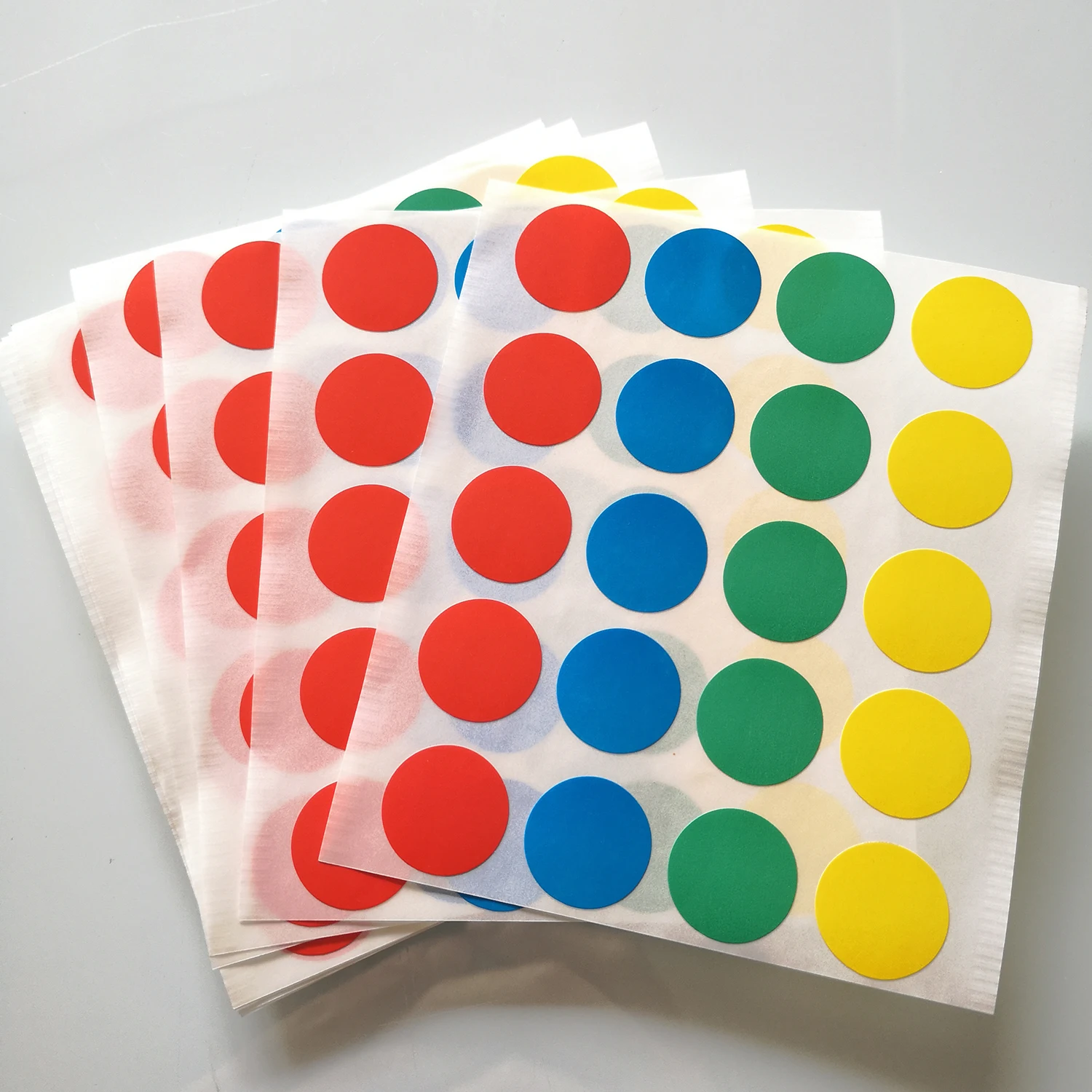 10-sheets-20mm-Colorful-Dots-Decoration-Stickers-Home-Office-School ...