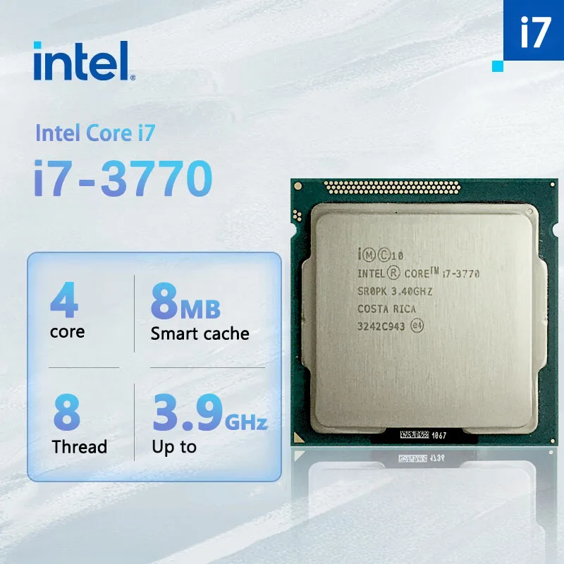 Processador Intel core i7 3770, i7 3770, 3.4 ghz, quad core, 8m, 77w ...