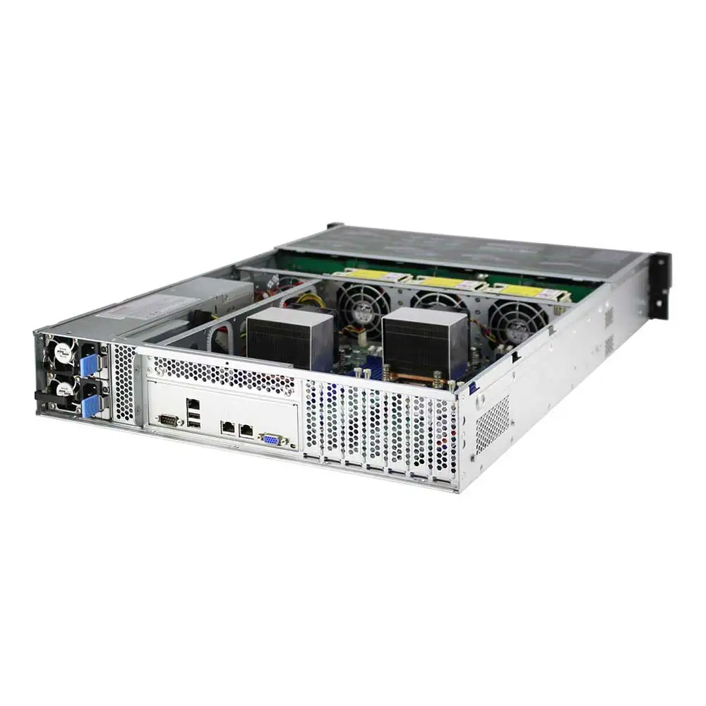New 2U 4Bay Hotswap Rack Mount Server Case With Flexible