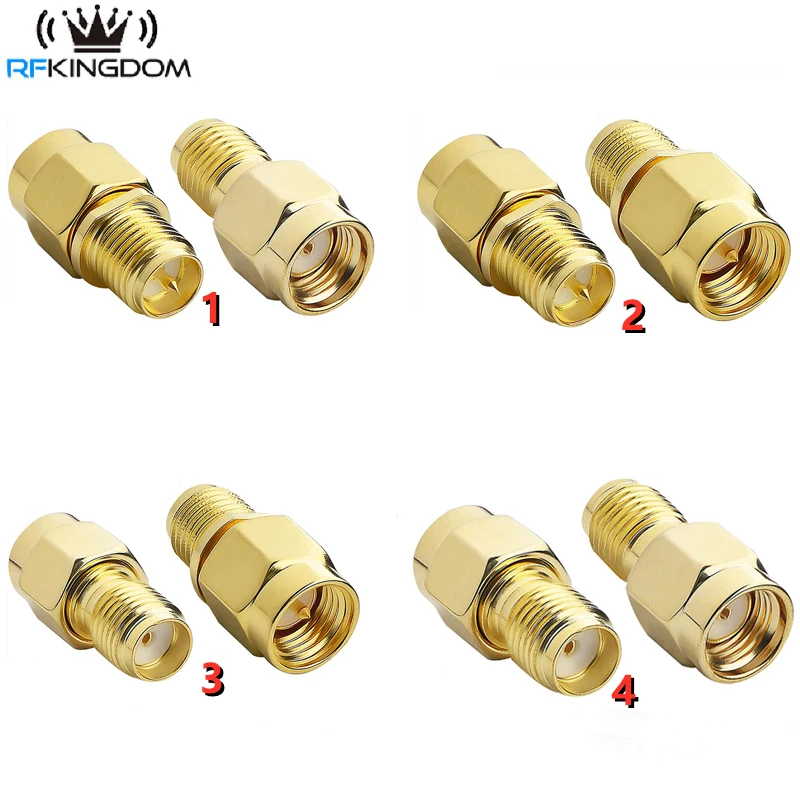 Adaptador-coaxial-de-conector-coaxial-RF-Conectores-macho-f-mea-SMA-RP ...