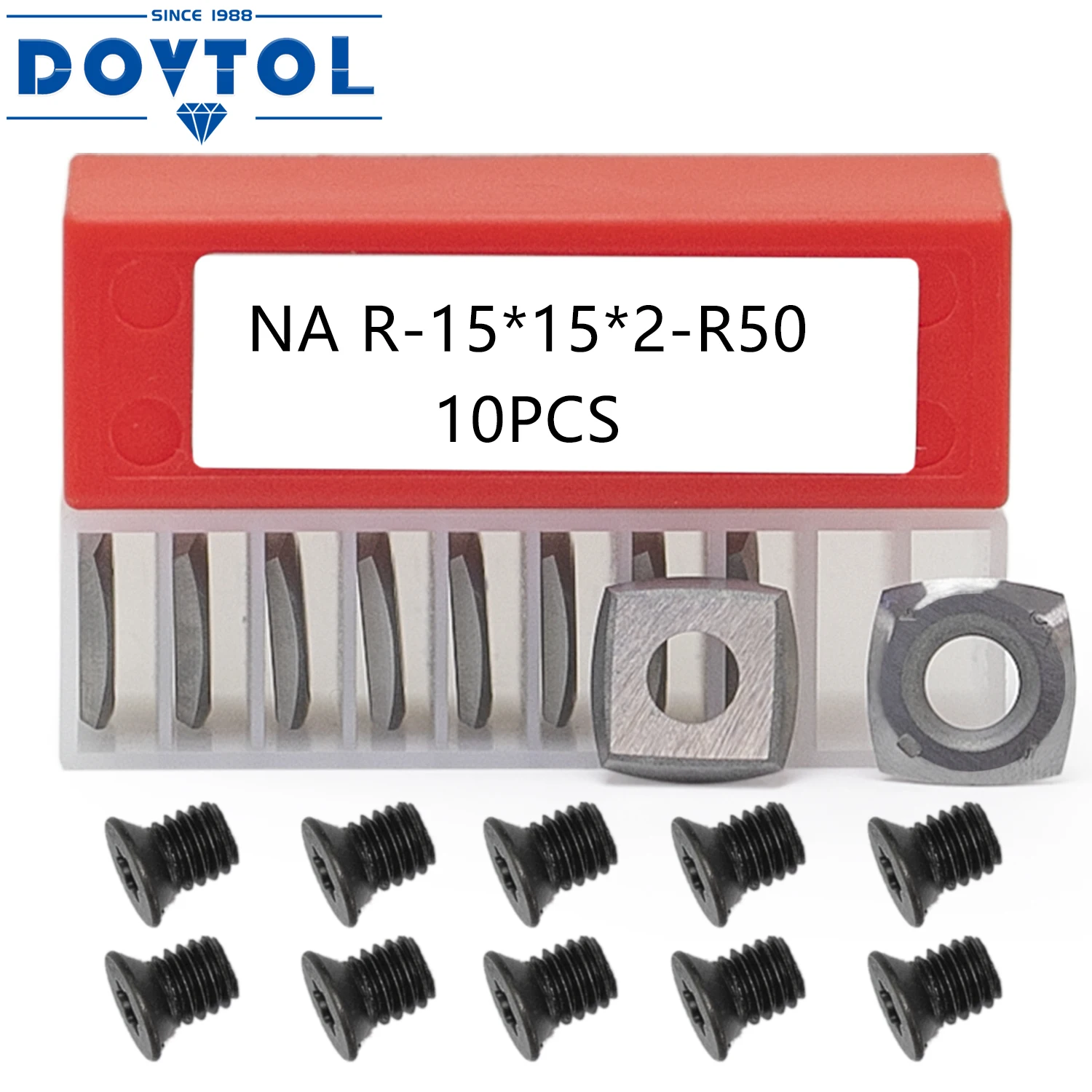 Negative Rake Angle 15x15x2.5mm-R50 Carbide Inserts Cutters Replacement ...