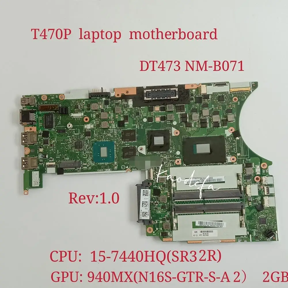 DT473-NM-B071-Mainboard-for-Thinkpad-T470P-Laptop-Motherboard-CPU-I5 ...