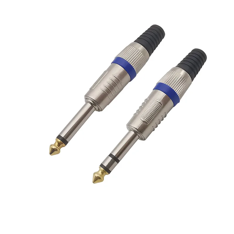 5Pcs-lot-6-35mm-Male-Plug-Mono-Stereo-Audio-Jack-Plugs-Connector-1-4-6 ...