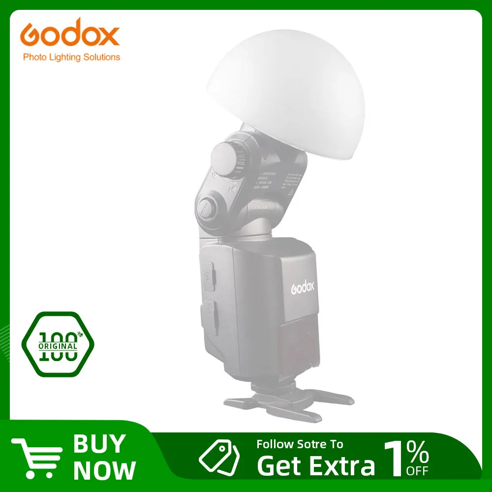 Godox Ad-s17 Dome Diffuser Wide Angle Soft Focus Shade Diffuser for ...