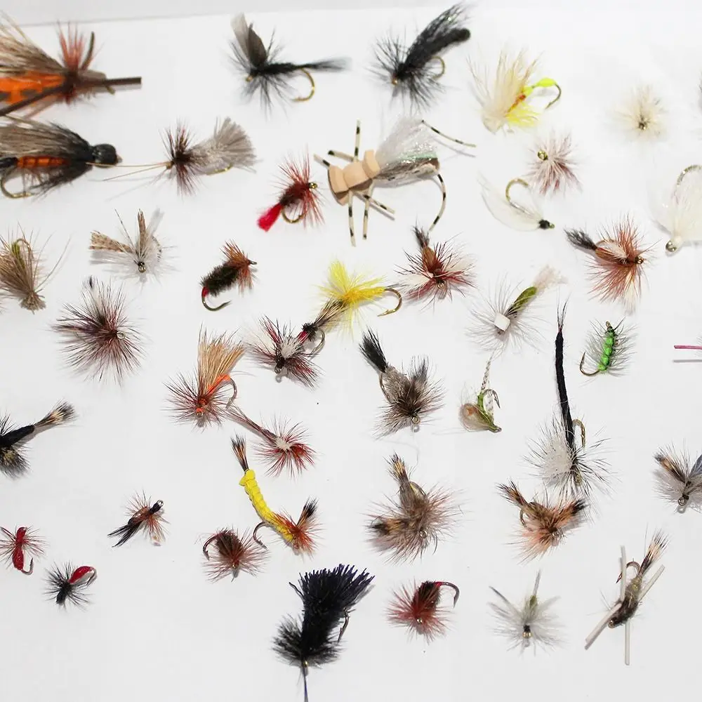 Sharpened-Insects-Flies-Fly-Fishing-Lures-Bait-Fishing-Flies-Feather ...