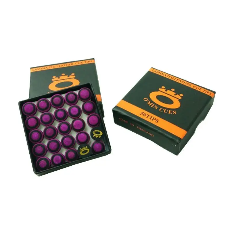 50pcs-lot-10mm-11mm-Omin-snooker-tips-purple-with-black-professional ...