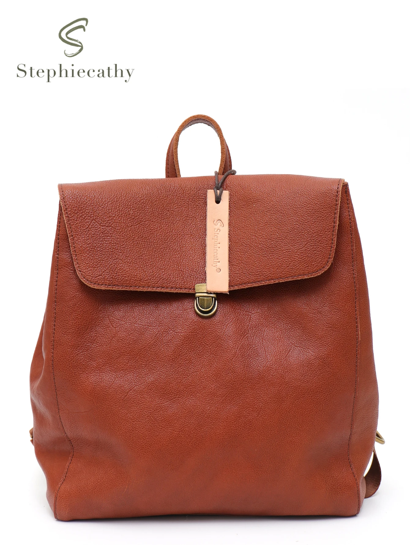 SC-Brand-Genuine-Leather-Casual-Backpack-Women-Genuine-Leather-Flap ...