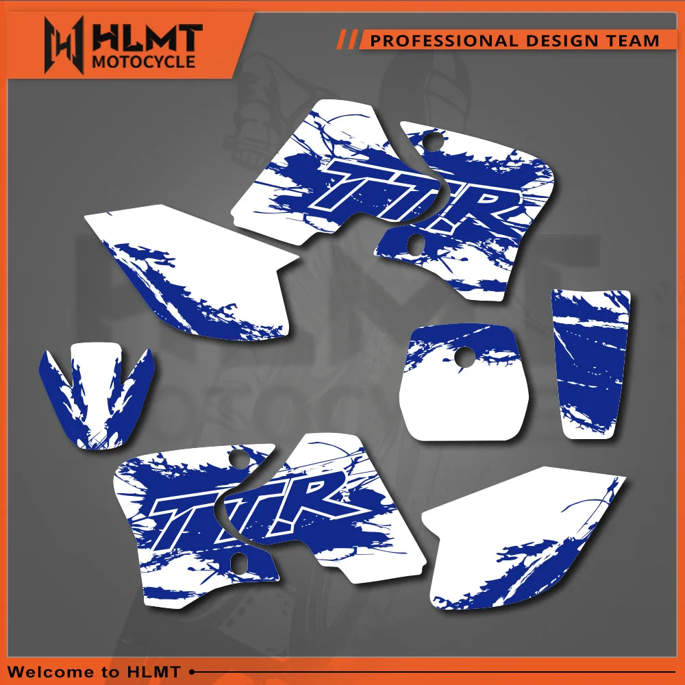 HLMT-Team-Background-Graphic-Sticker-Decals-Kit-For-Yamaha-TTR90-TTR-90 ...