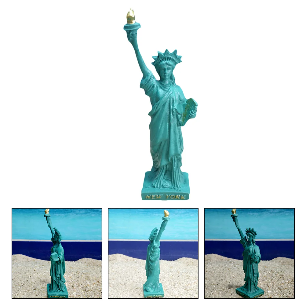 Statue-of-Liberty-Ornament-Desktop-Decoration-Resin-Goddess-Sand-Table ...