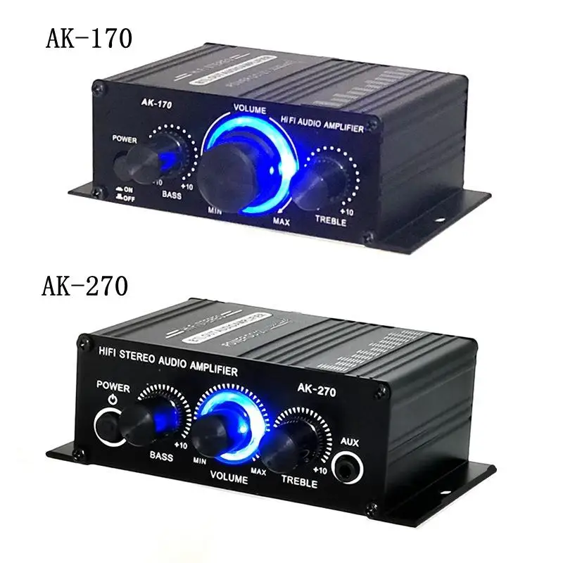 Car-Stereo-Power-Amplifier-Metal-Dual-Channel-Mini-12v-Motorcycle-Car ...