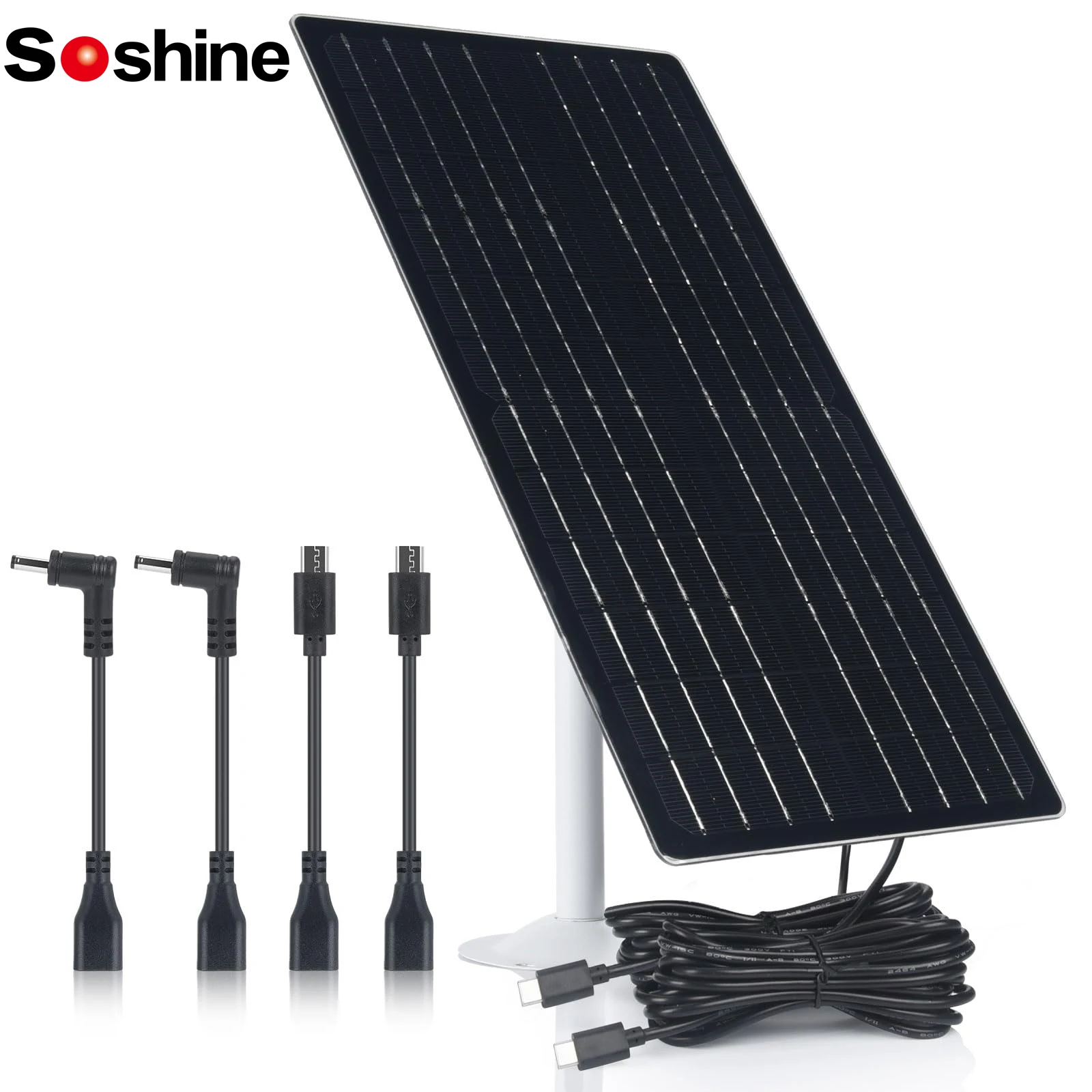Soshine-Mini-Panel-Solar-monocristalino-12W-puerto-USB-de-12V-IP65 ...