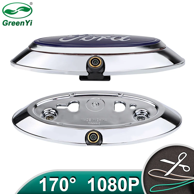 Badge Logo Ccd Hd 1080p 170° Car Rear View Reverse Backup Camera For ...