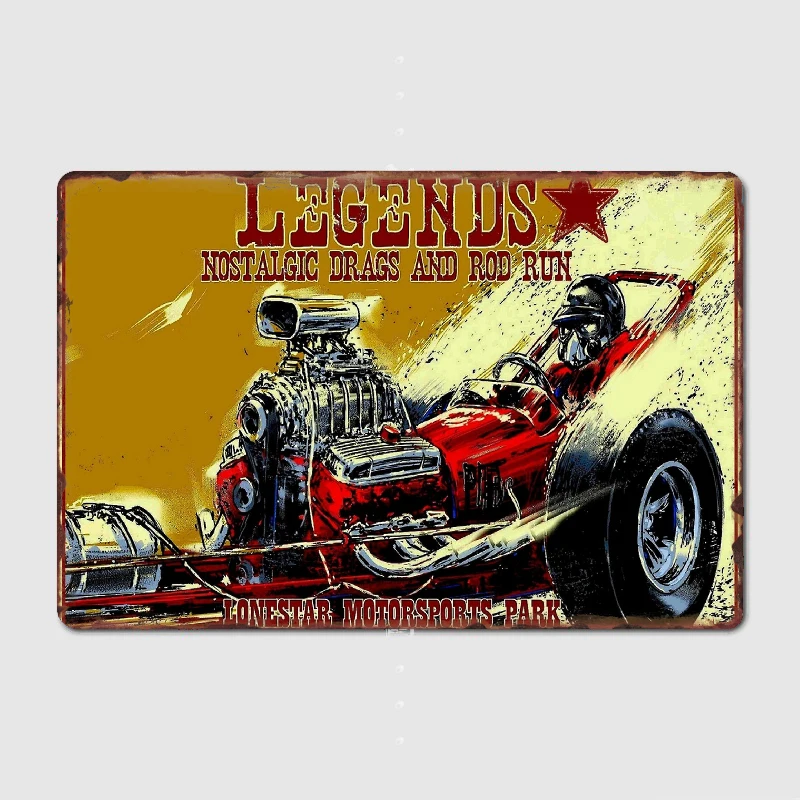 DRAG-RACING-Blown-Engine-Auto-Racing-Metal-Sign-Poster-Wall-Cave-Club ...