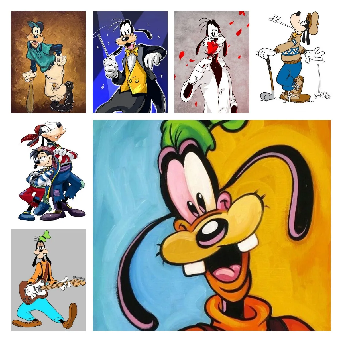 Canvas-Painting-Disney-Cartoon-Characters-Goofy-Posters-Prints-Nordic ...