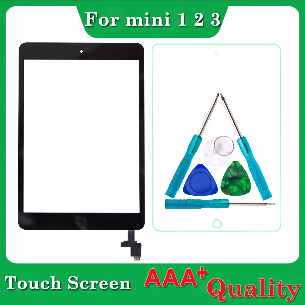 Touch Screen Digitizer + IC Chip Connector Flex Cable For iPad Mini 1 ...