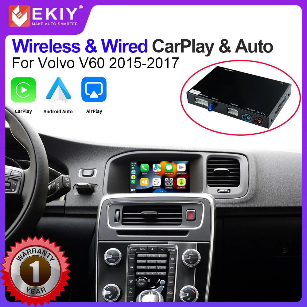 EKIY-CarPlay-inal-mbrico-para-Volvo-V60-2015-2017-XC60-S60-V40-Android ...